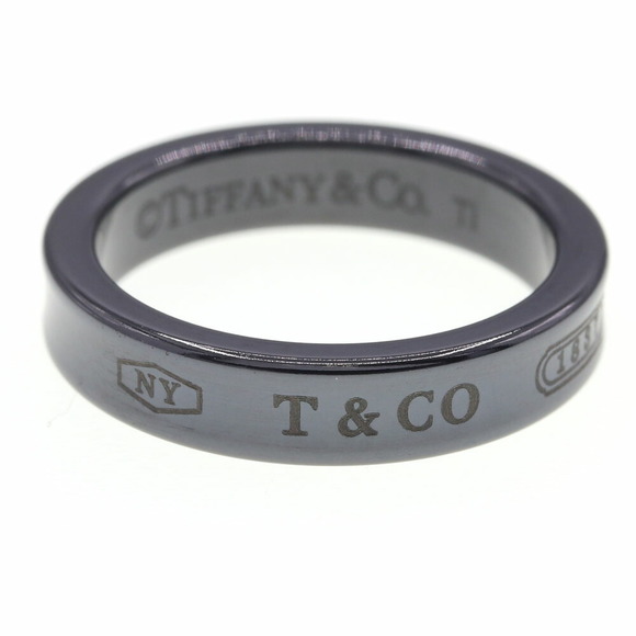 Tiffany & Co. | Jewelry | Tiffany Ring 837 Narrow Black Ti Titanium No ...
